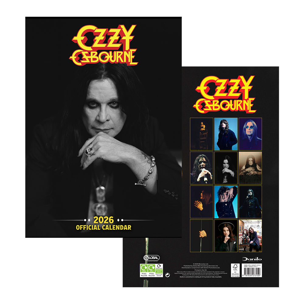 Ozzy Osbourne 2026 A3 Calendar